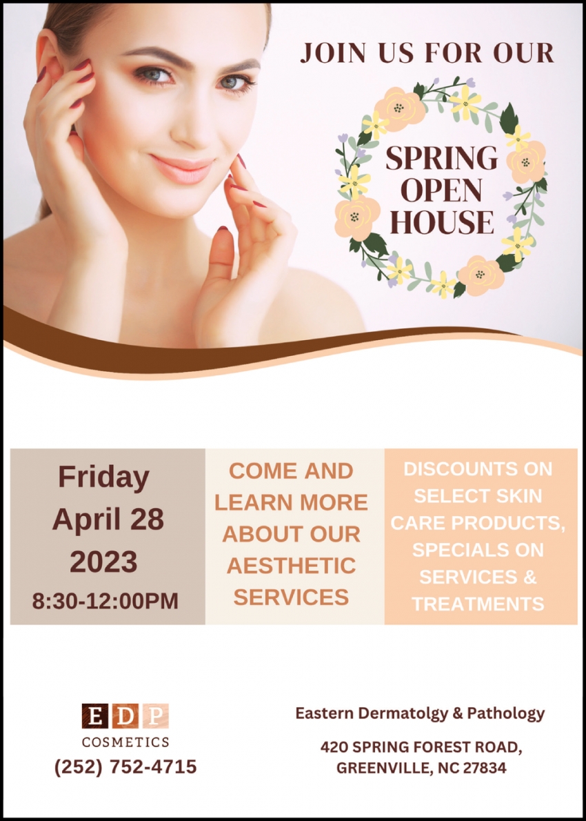 Spring Open House, EDP Cosmetics, Greenville, NC