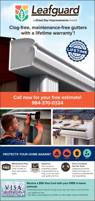 Clog-Free, Maintenance-Free Gutters, Leafguard, Frederick, MD