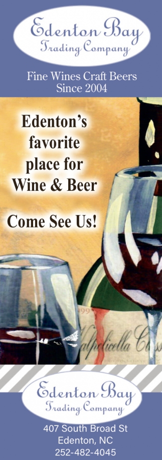 Fine Wines Craft Beers, Edenton Bay Trading Company, Edenton, NC