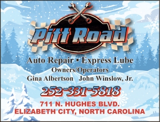 Auto Repair, Pitt Road Express Lube, Elizabeth City, NC